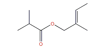 The Pherobase Floral Compound: (E)-2-Methyl-2-butenyl isobutyrate (C9H16O2)