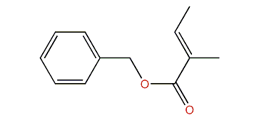 The Pherobase Floral Compound: Benzyl (E)-2-methyl-2-butenoate (C12H14O2)